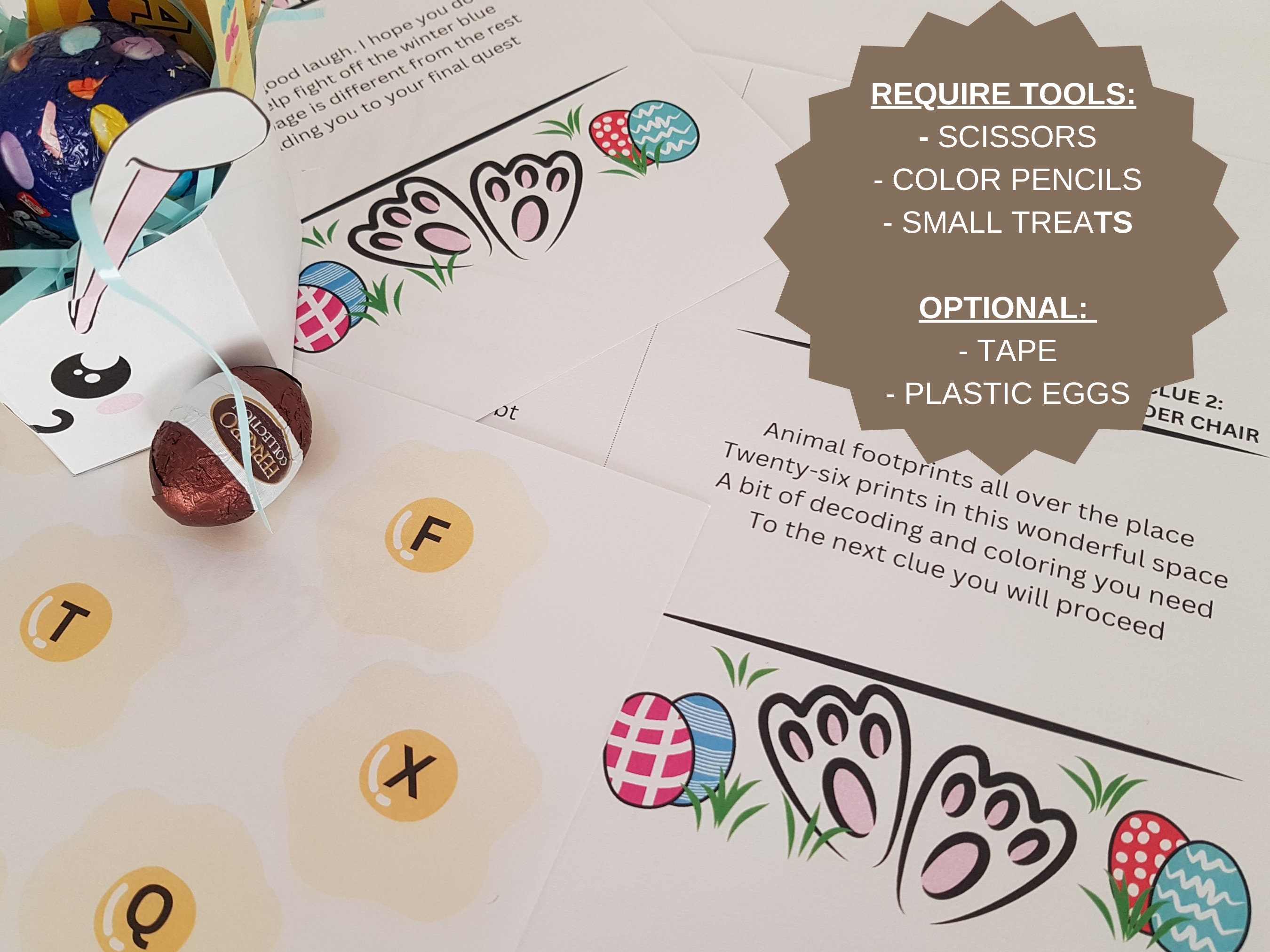 Easter Scavenger Hunt. Kids Escape Room. Easter Scavenger Hunt. Easter ...