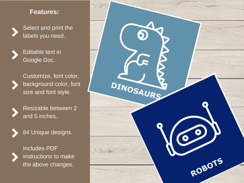 Toy Storage Labels. 84 Playroom Organization Labels. Printable. Instant ...