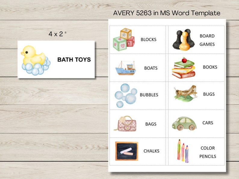 Toy Bin Labels. 90 Playroom Organization Labels. Printable. Digital ...