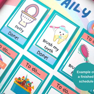 Editable Unicorn Daily Planner for Kids Printable. Visual & Daily ...