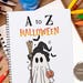 Printable Halloween Story for Kids - ABC Book - Digital Story Coloring ...