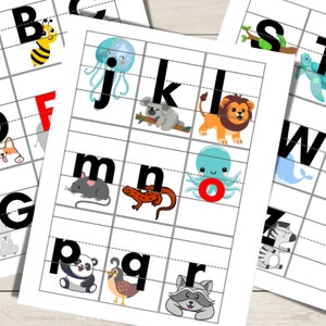 ABC Flash Cards: Printable Alphabet Go Fish & Memory Game (PDF) - Etsy