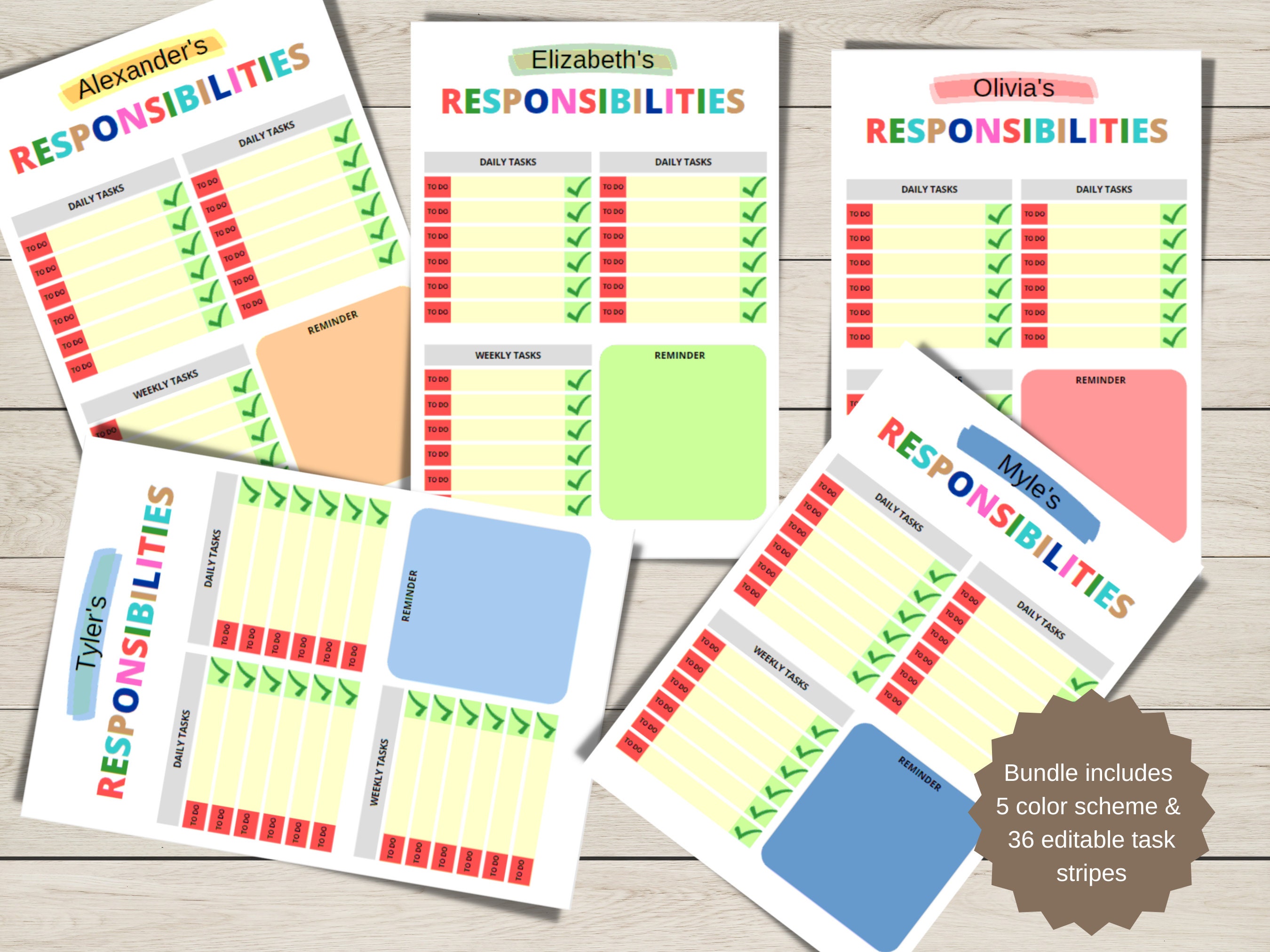 Editable Daily Routine Schedule. Weekly Schedule. Routine - Etsy Canada