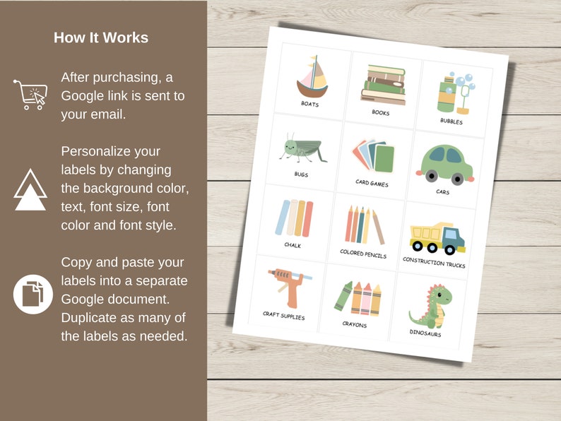 Toy Storage Labels. 80 Playroom Organization Labels. Instant Download ...