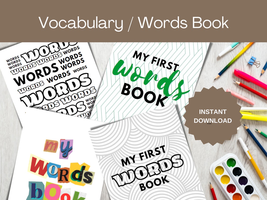 My First Words Book. Spelling Words. Vocabulary Book. Spelling ...