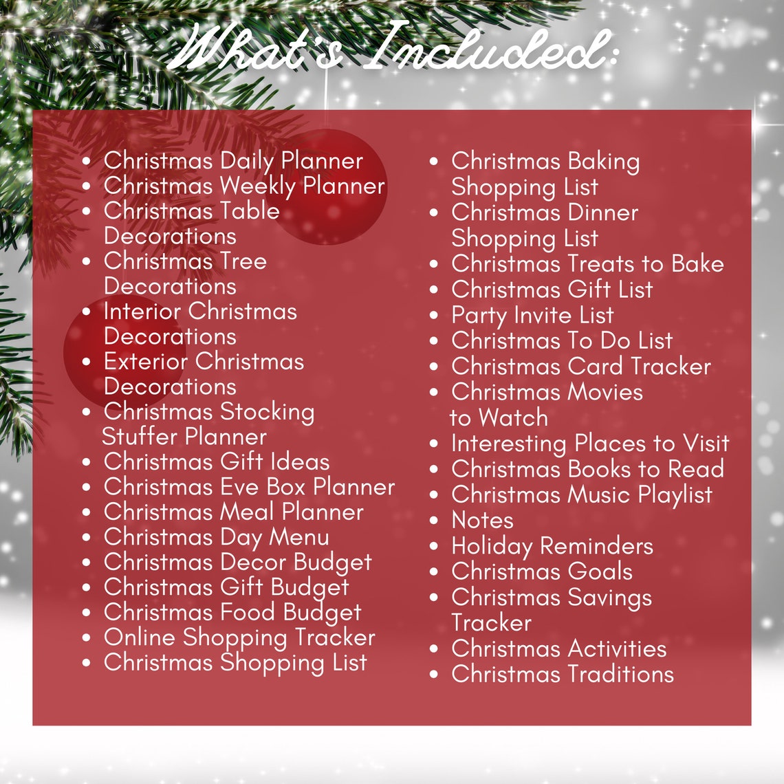 Christmas Planner Printable Planner Christmas 2023 Planner