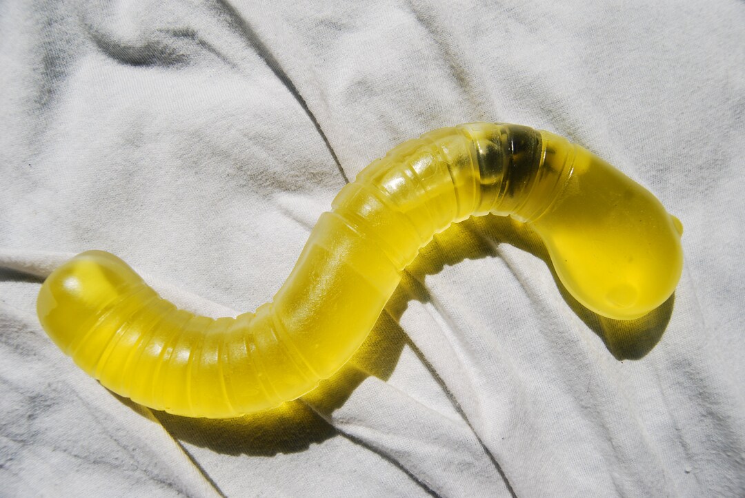 Rotten Yellow Silicone Super Squishy Stress Worm - Etsy