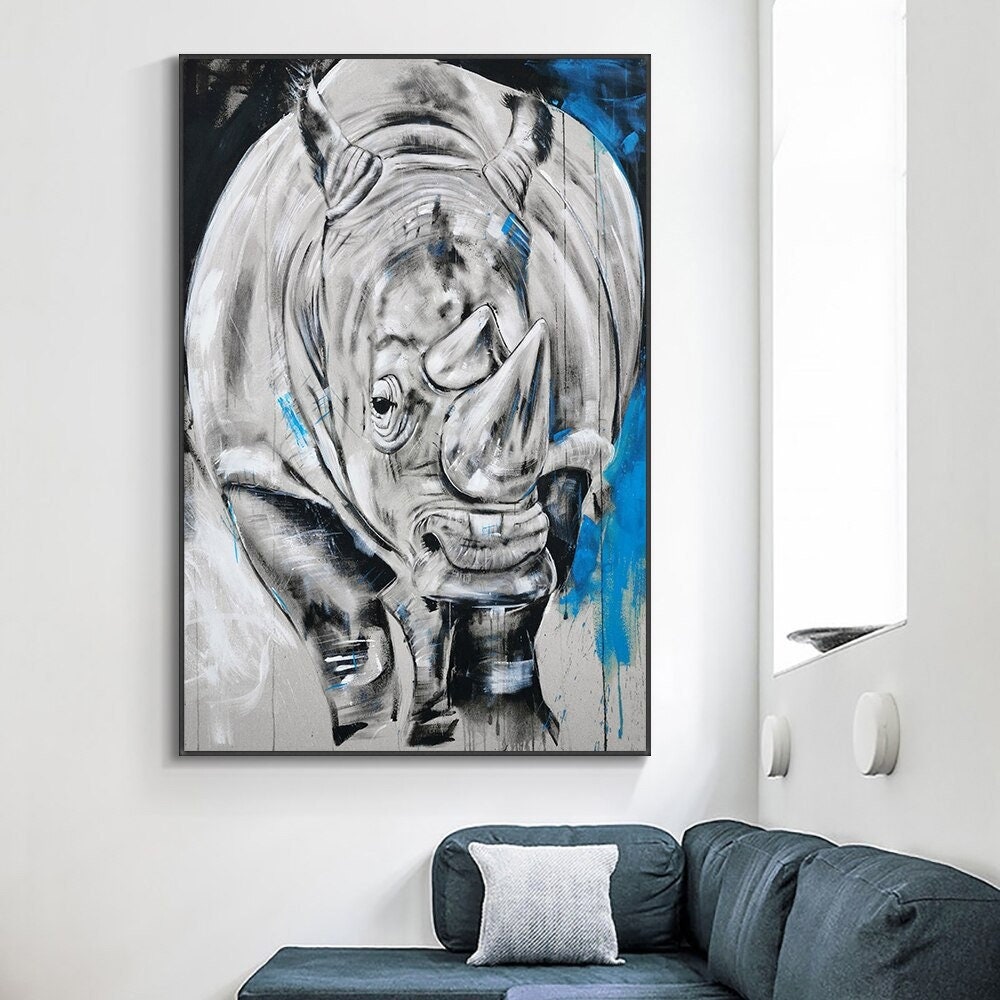 Abstract Rhino Painting