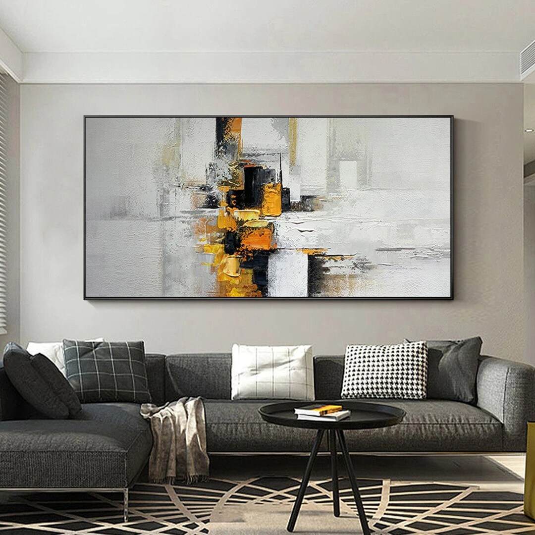Abstract Portrait Wall Art Hand Painted-acrylic Heavy Texture Oil ...