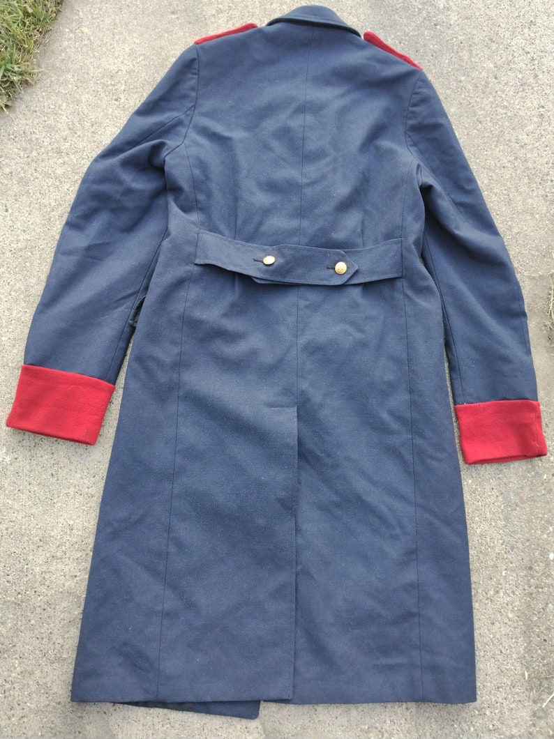 French Military Airforce Trench Coat Gabardine Double Breasted Jacket ...