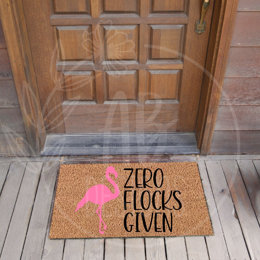 Flamingo Doormat - Etsy