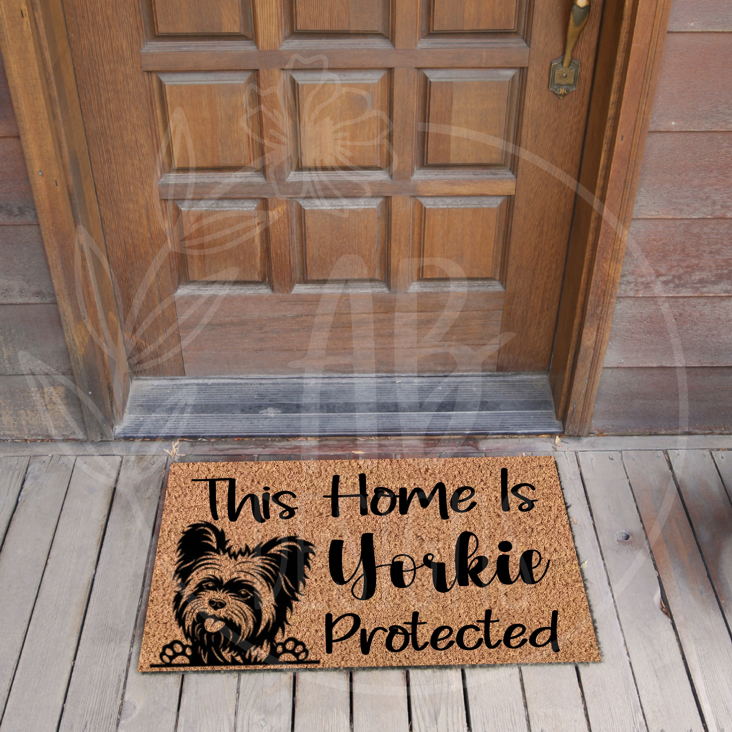 This Home is Yorkie Protected Custom Doormat - Etsy