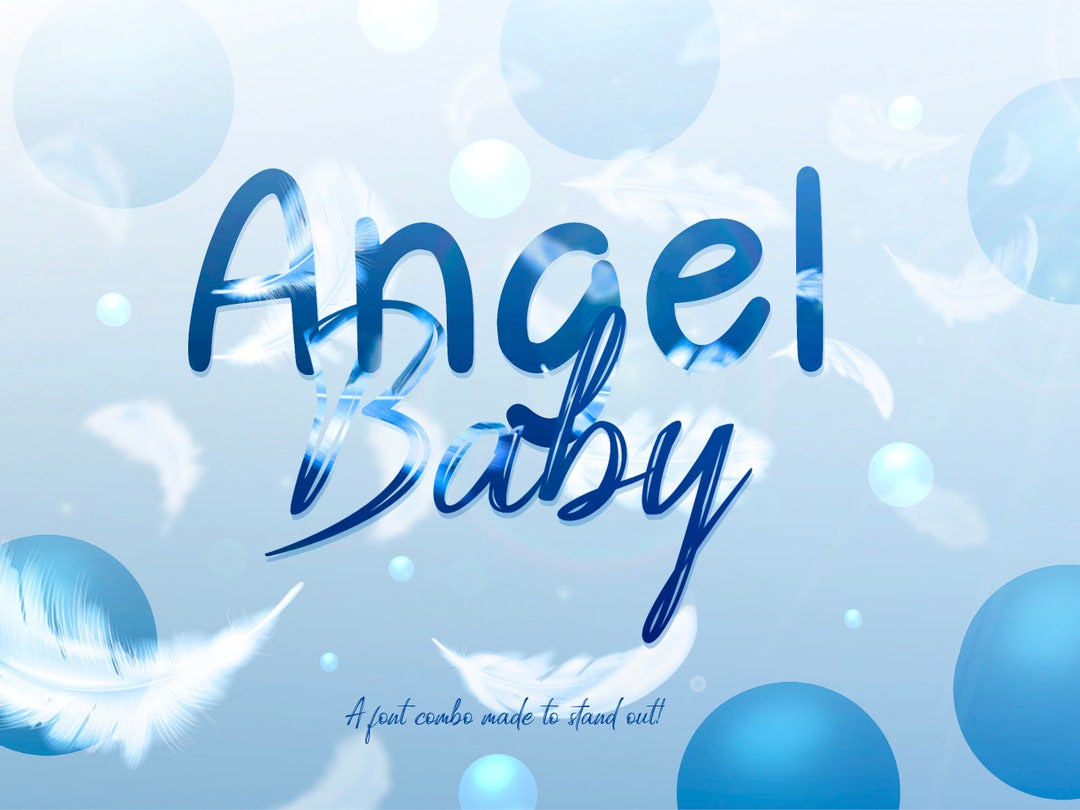 Angel Baby Font Duos Elegant Fonts Branding Fonts Wedding - Etsy