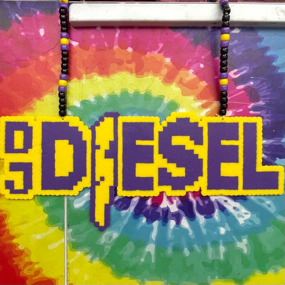Dj Diesel Perler Necklace Etsy