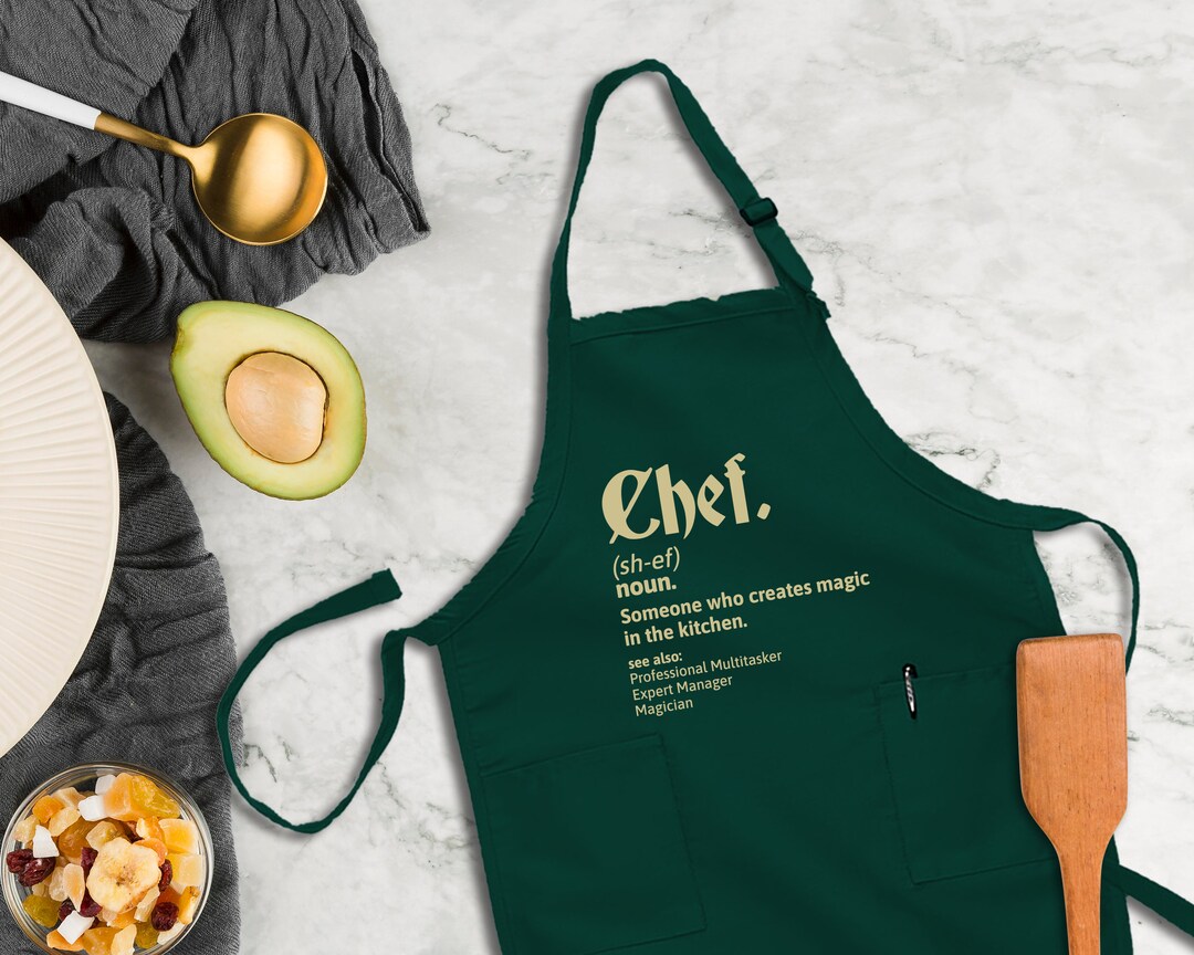 Cef Definition Apron, Chef Apron, Cooking Apron, Funny Apron, Baking ...
