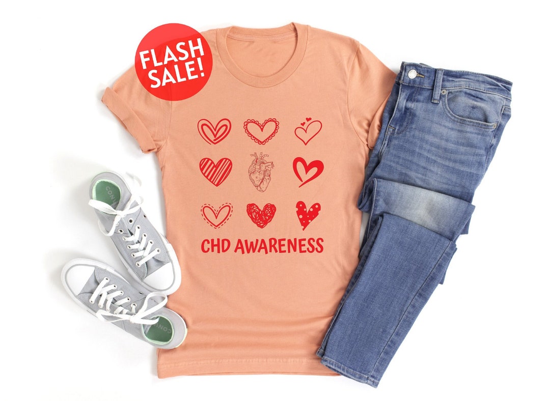 CHD Awareness Shirt, Anatomical Heart Shirt, Heart Warrior Support ...