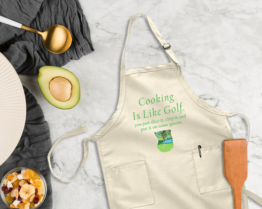 Cooking is Like Golf Apron, Golf Apron, Funny Apron, Cooking Apron ...