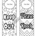 Printable Door Hanger Sign| Door Knob| Hangers for Kids Rooms| Door ...