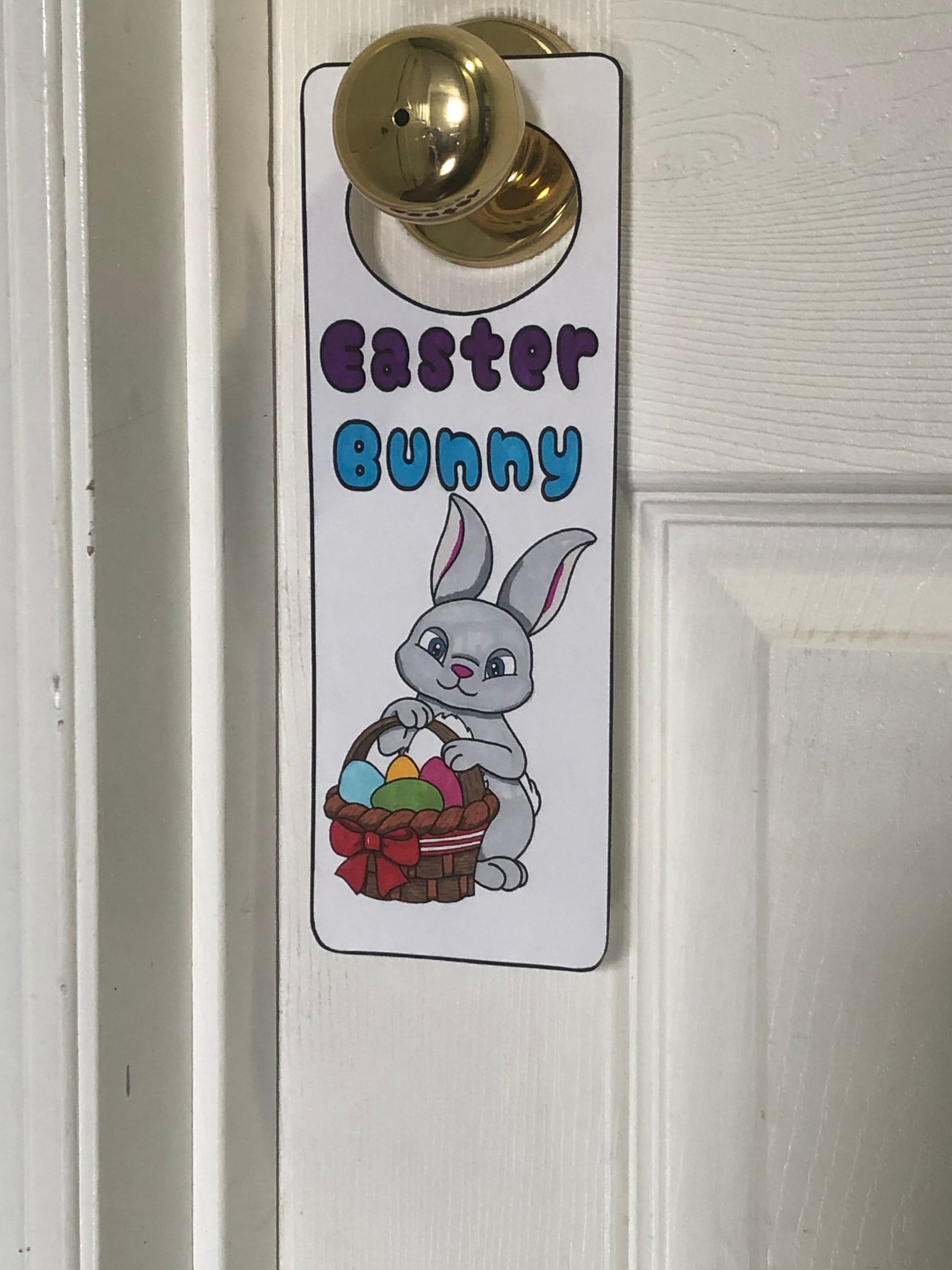 Door Sign| Easter Door Sign| Coloring Page Printables| Printable Easter ...