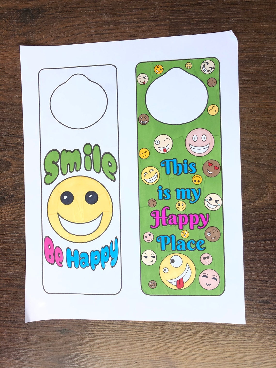 Door Knob Hanger, Printable Bedroom Door Tag - Etsy