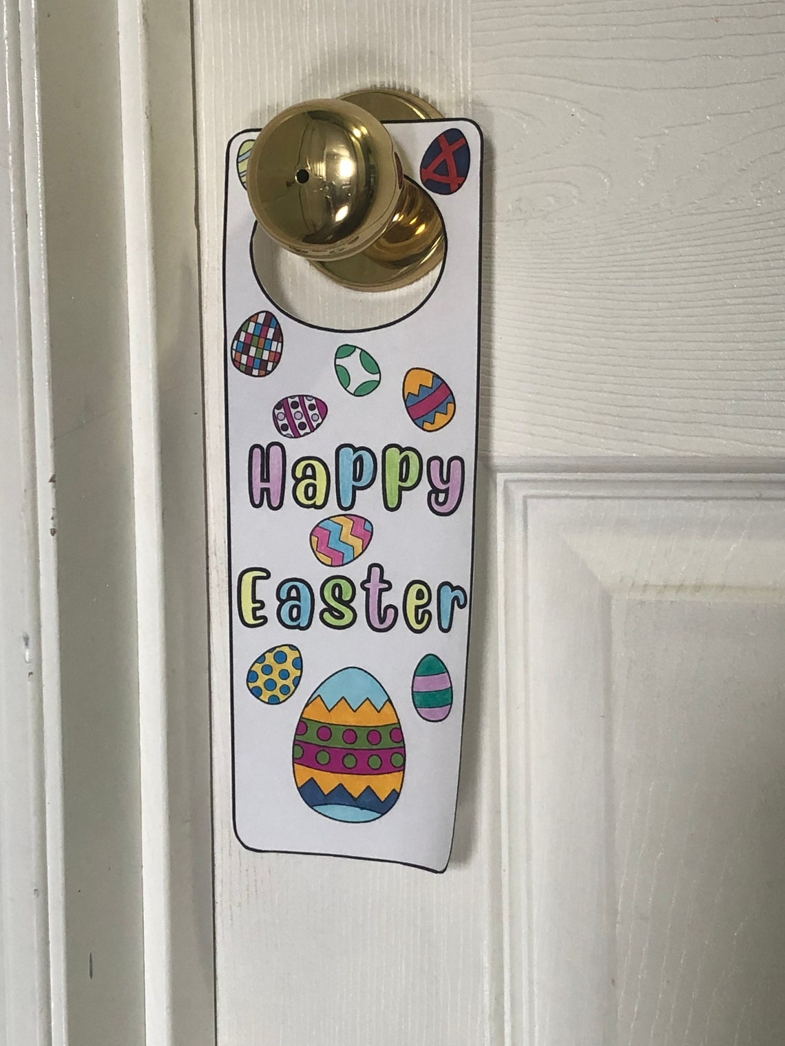 Door Sign| Easter Door Sign| Coloring Page Printables| Printable Easter ...