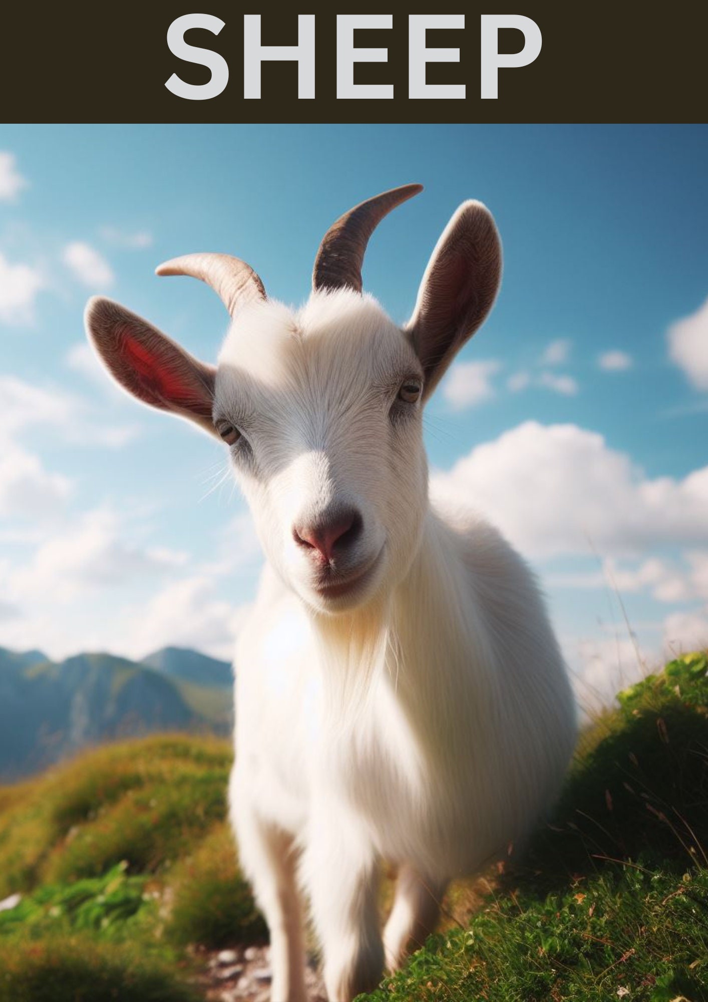 Sheep Printable Flashcard for Learning. - Etsy