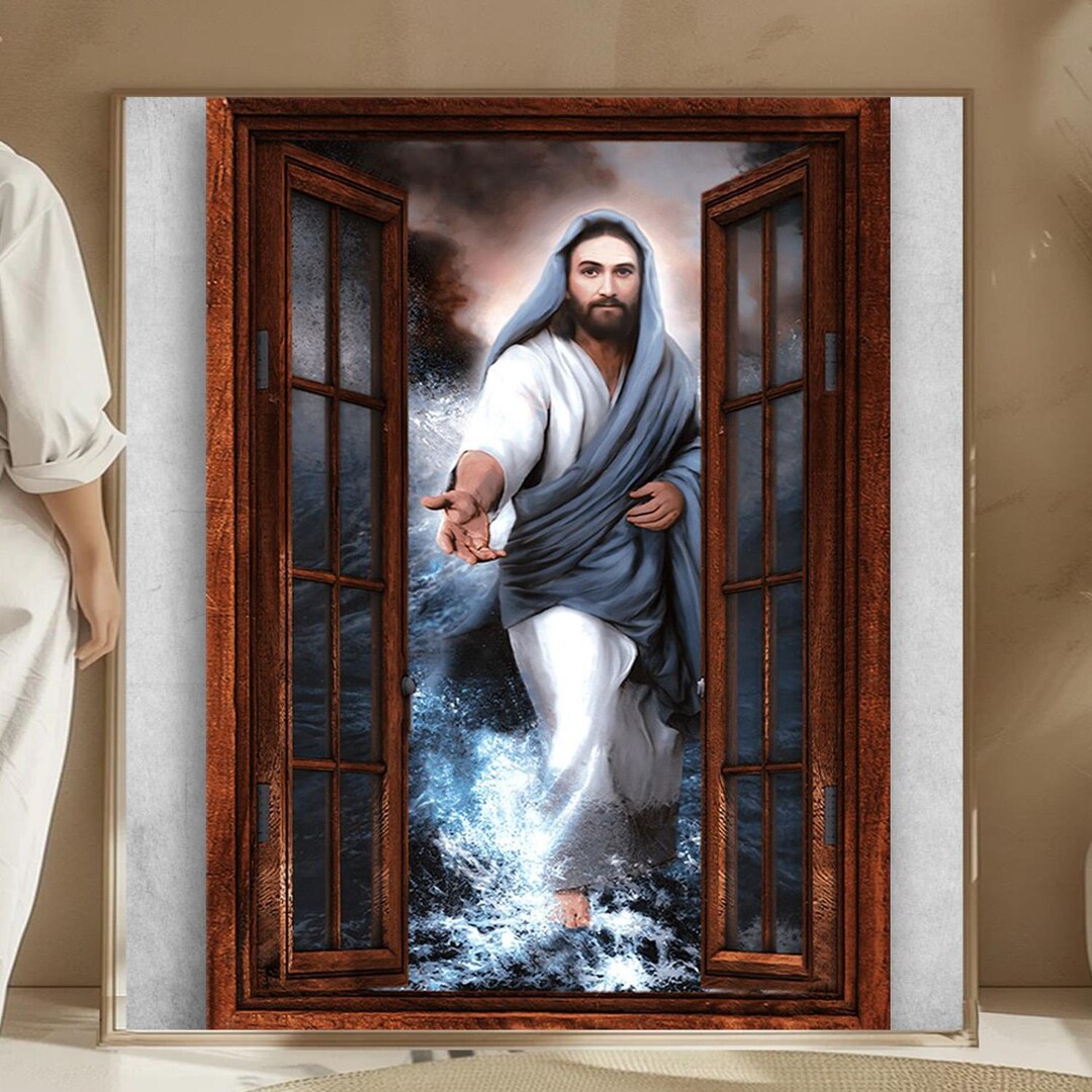 God Poster Jesus Window Window Poster - Etsy