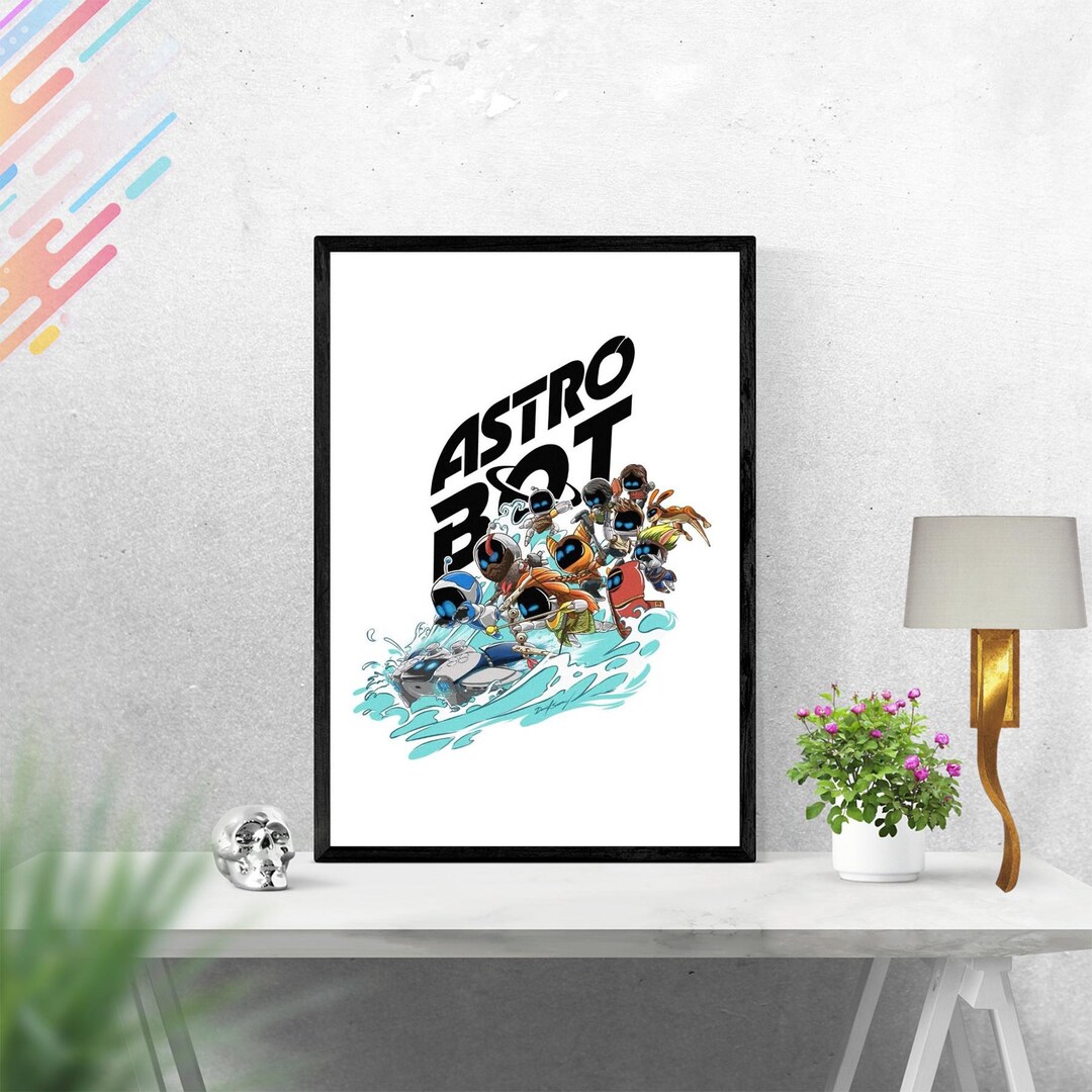 Ilustração Digital - Astro Bot Poster - Etsy UK