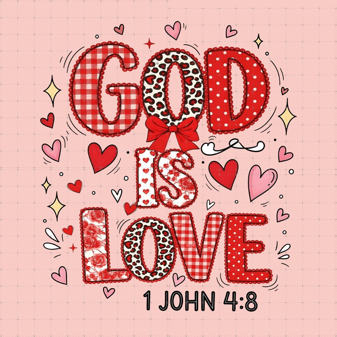 God is Love Png, Valentines Png, Christian Valentine Png, Retro ...