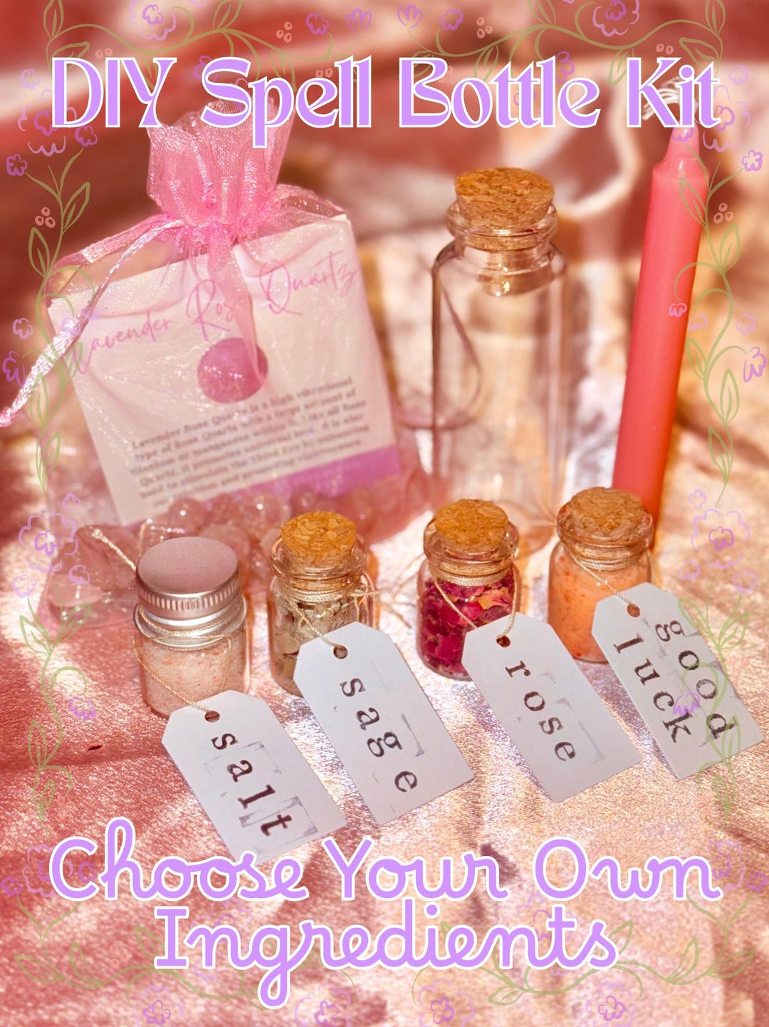 DIY Spell Jar Kit ~ Custom Witchcraft Bottle With Choose-your-own Herbs ...