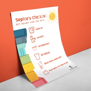 Customizable Get Ready Checklist for Kids (8.5x11) - Etsy