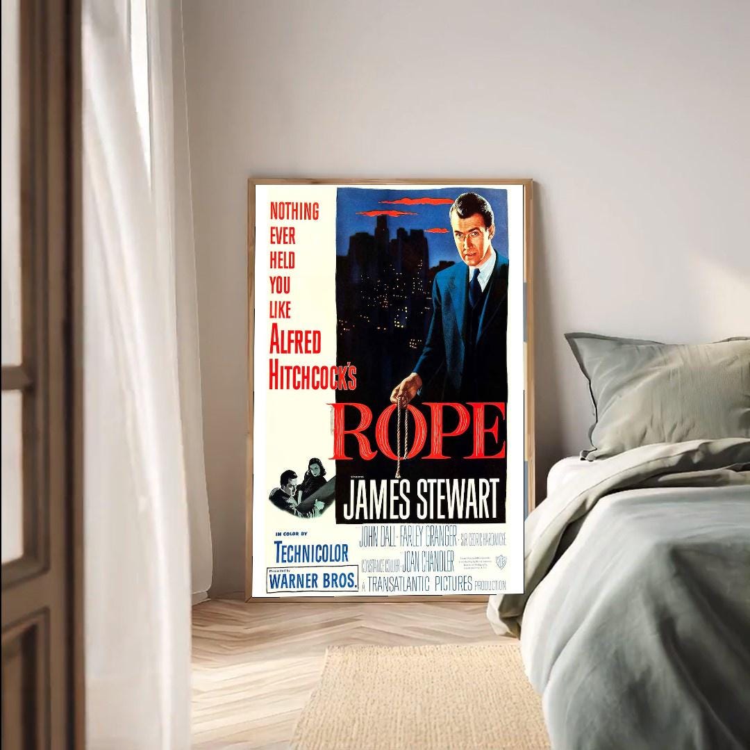 Vintage 1940s Thriller Poster Print Retro Hollywood Style Wall Art ...