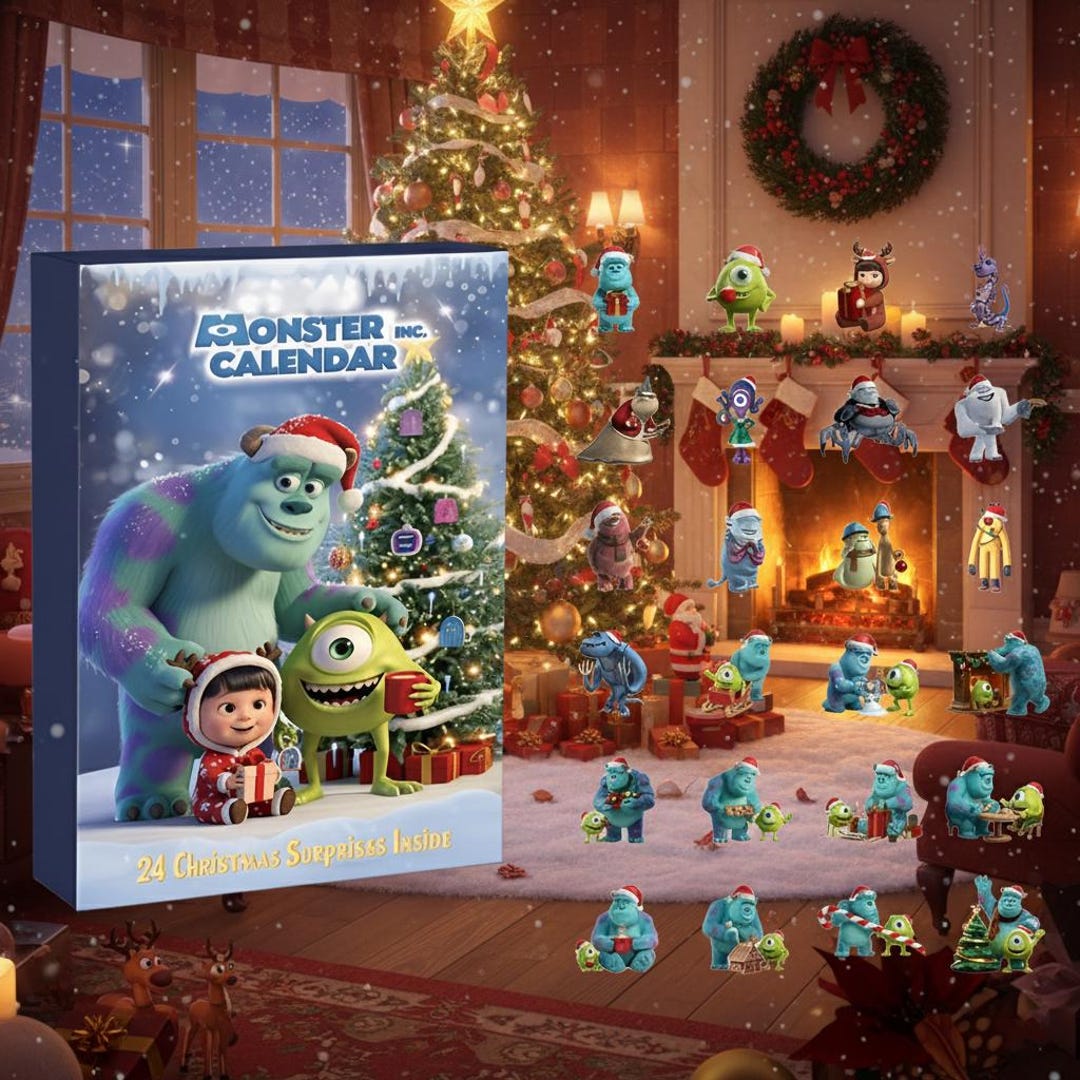 Cute Monster Friends Advent Calendar, Personalized Holiday Countdown ...