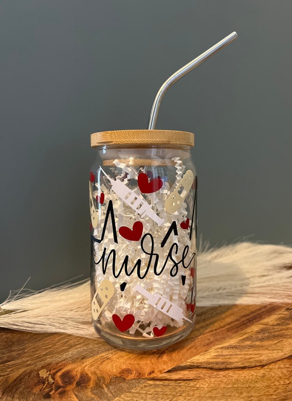 Nurse Glass Cup 16oz. Libbey Gift for Friends - Etsy