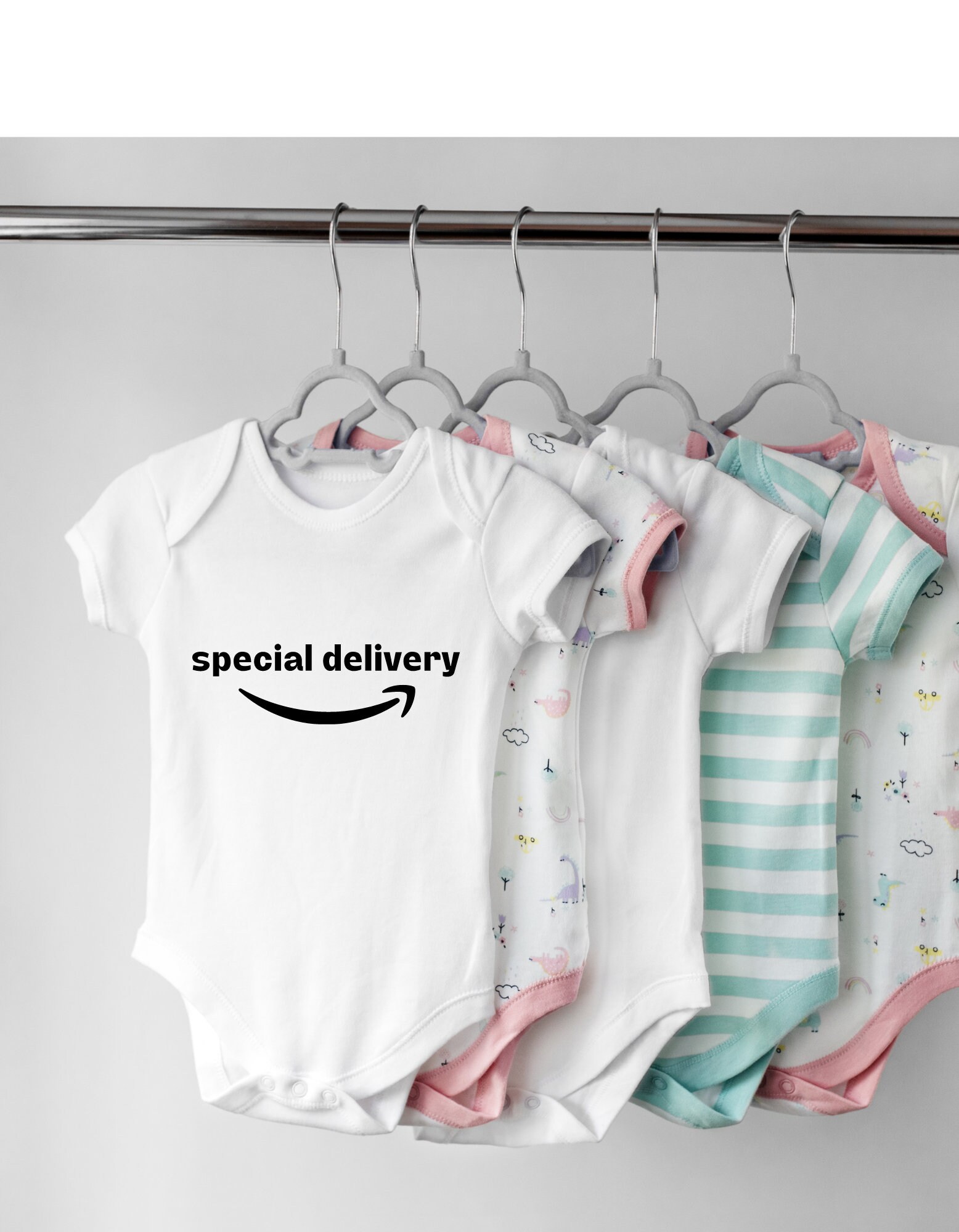Special Delivery Onesie Cute Fun Shopping Outfit Order Package Labor ...