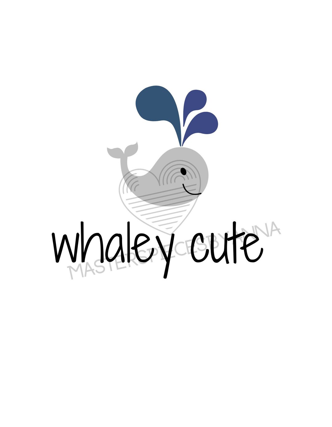 Ocean Baby Onesie SVG - "whaley Cute" - Cricut Designs - Digital File ...