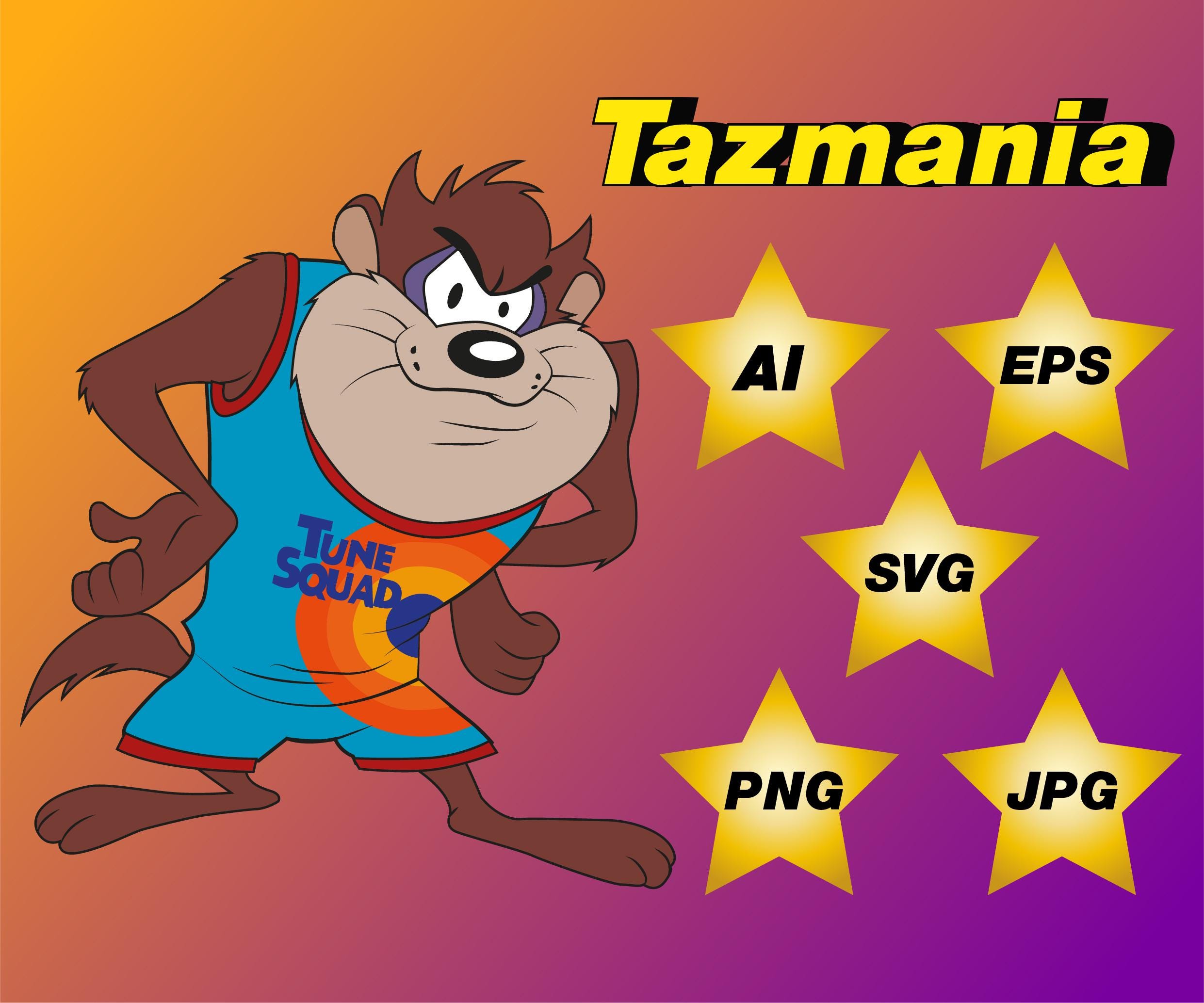 Taz Svg, Ai Layered EPS,PNG,JPG - Etsy