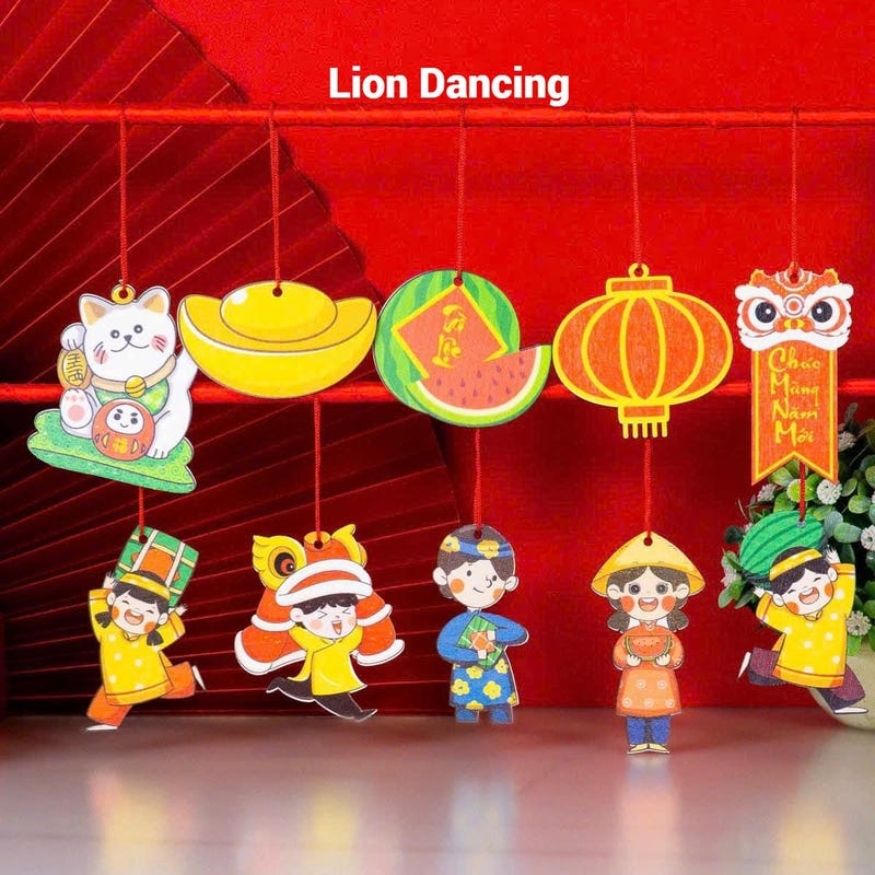 Vietnam Lunar New Year Decorations - Etsy