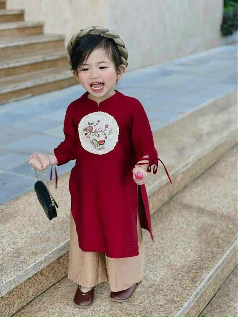 Ao Dai for Baby Girl Ao Dai Tre Em Ao Dai Be Gai Baby Girl - Etsy