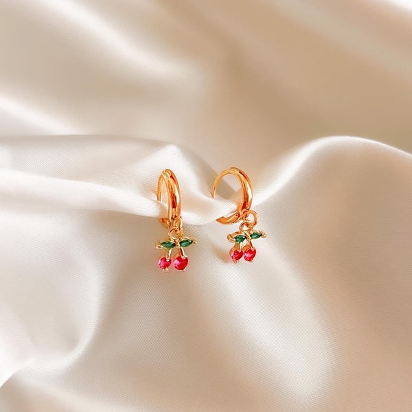 Cherry Earrings - Etsy