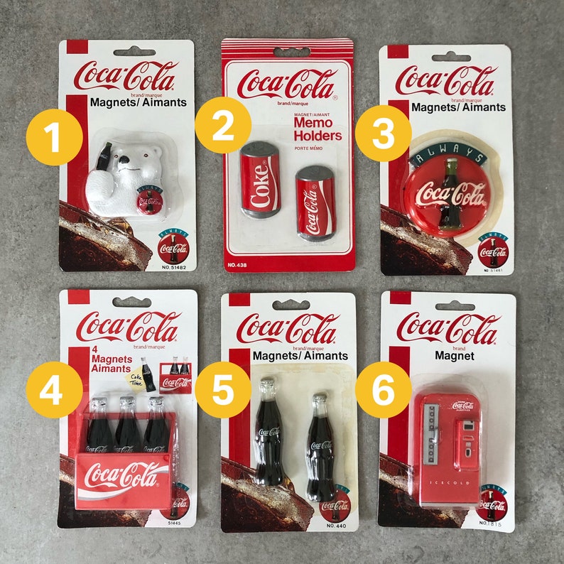 Vintage Coca-cola Assorted Collector Magnets - Etsy Australia