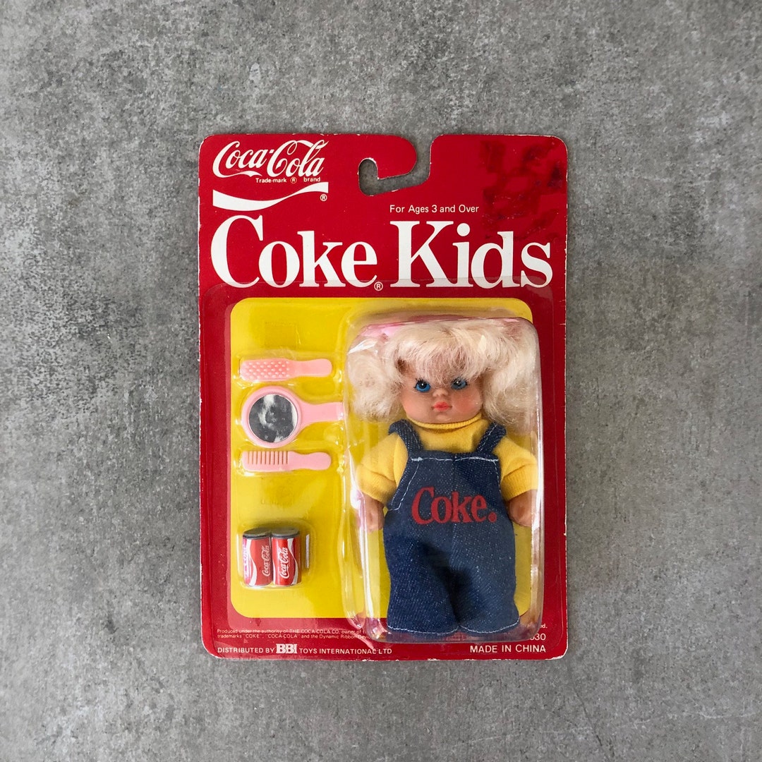 Vintage Coca-cola Collector Coke Kids 80s Doll - Etsy