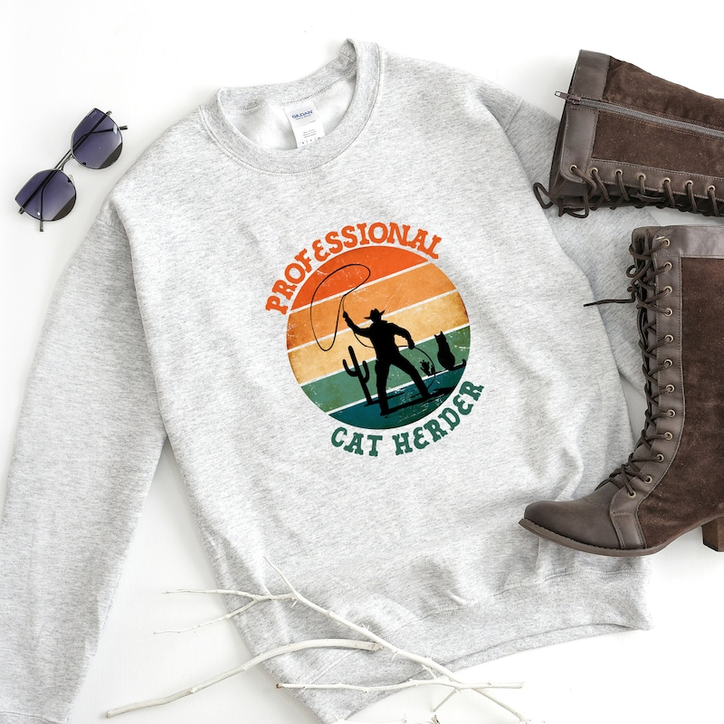 Herding Cats Sweatshirt - Etsy