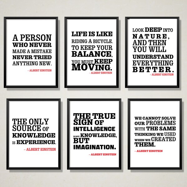 Albert Einstein Poster - Etsy