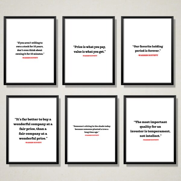 Warren Buffett Art - Etsy