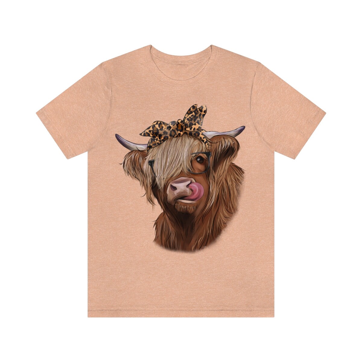 Cutest Highland Cow Shirt Farm Cow Tshirt Licking Cow Tee - Etsy