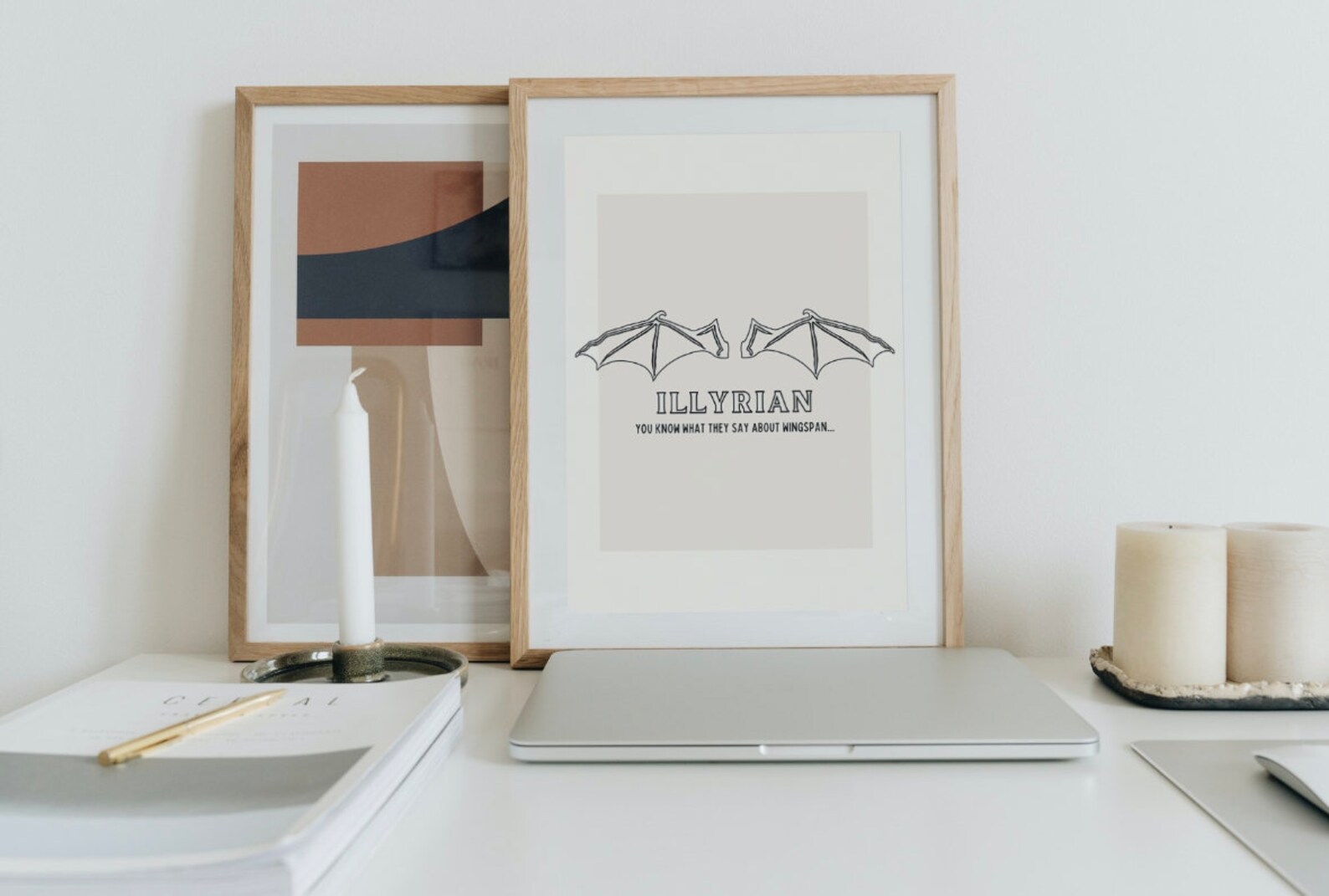 ACOTAR Illyrian Wingspan Art Print | A Court of Thorns and Roses Art ...