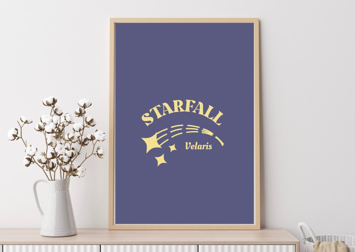 ACOTAR Starfall Velaris Art Print Sarah J Maas a Court of Thorns and ...