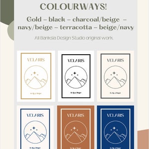 Velaris Art Print Beige and Navy Velaris Fine Line - Etsy