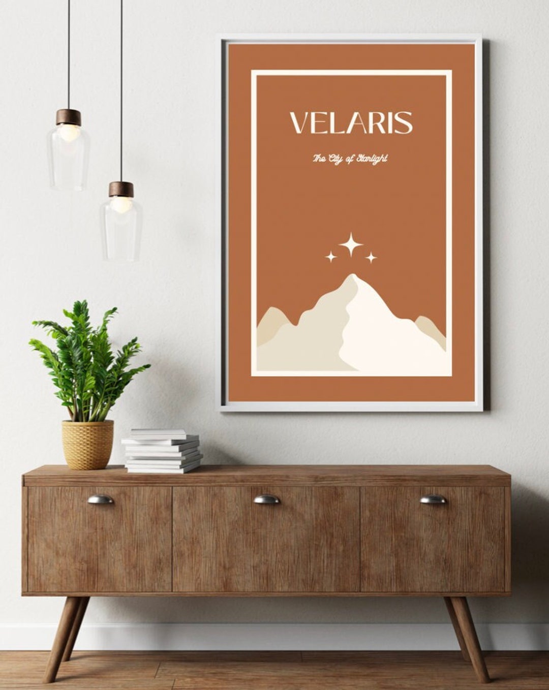 Velaris Art Print - Terracotta - ACOTAR Art Print - Digital Download ...